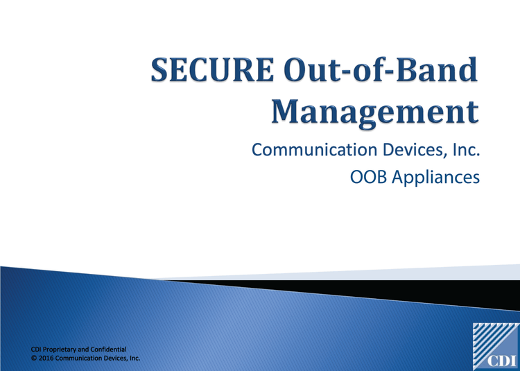 Out of Band Management Solutions, Global Network Security